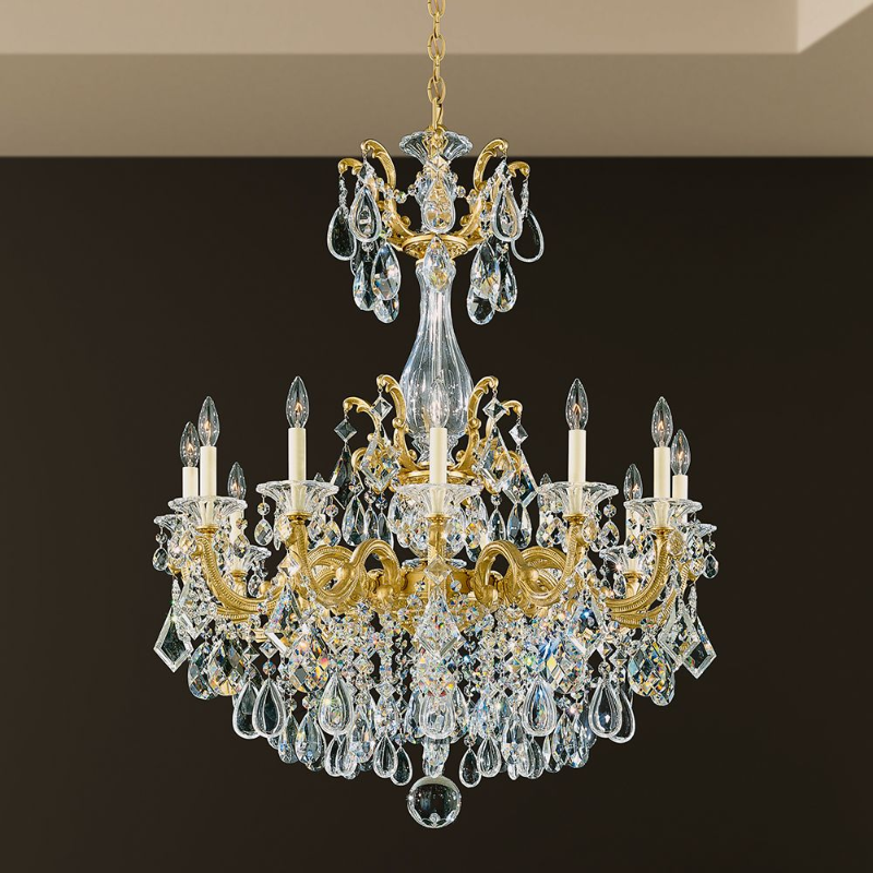 MOMO Crystal Chandelier 5011 La Scala 12-lt 33" Chandelier